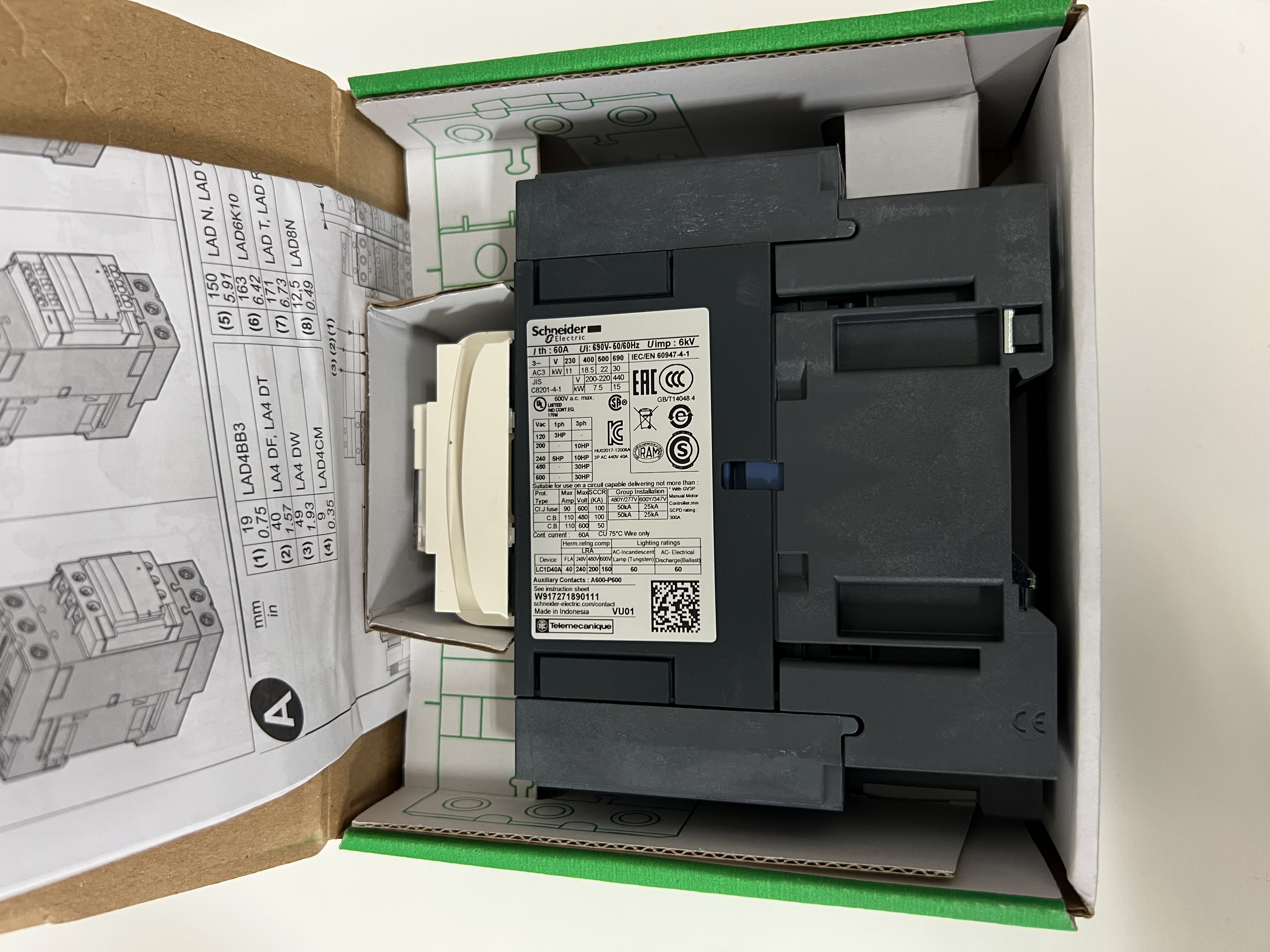 LC1D40AM7 / Contactor / SCHNEIDER ELECTRIC
