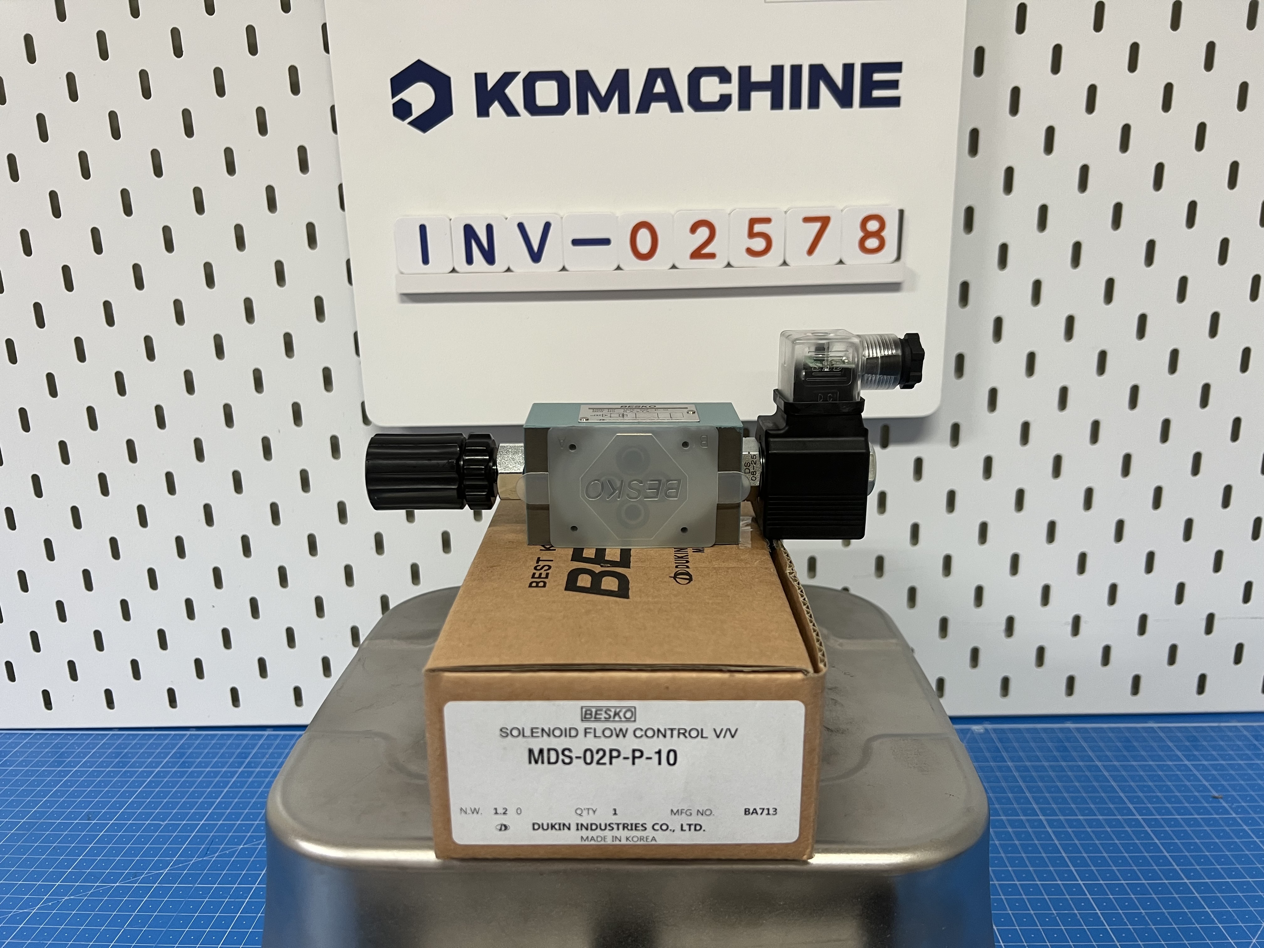 MDS-02P-P-10 / Solenoid Flow Control Valve / DUKIN INDUSTRIES (BESKO)