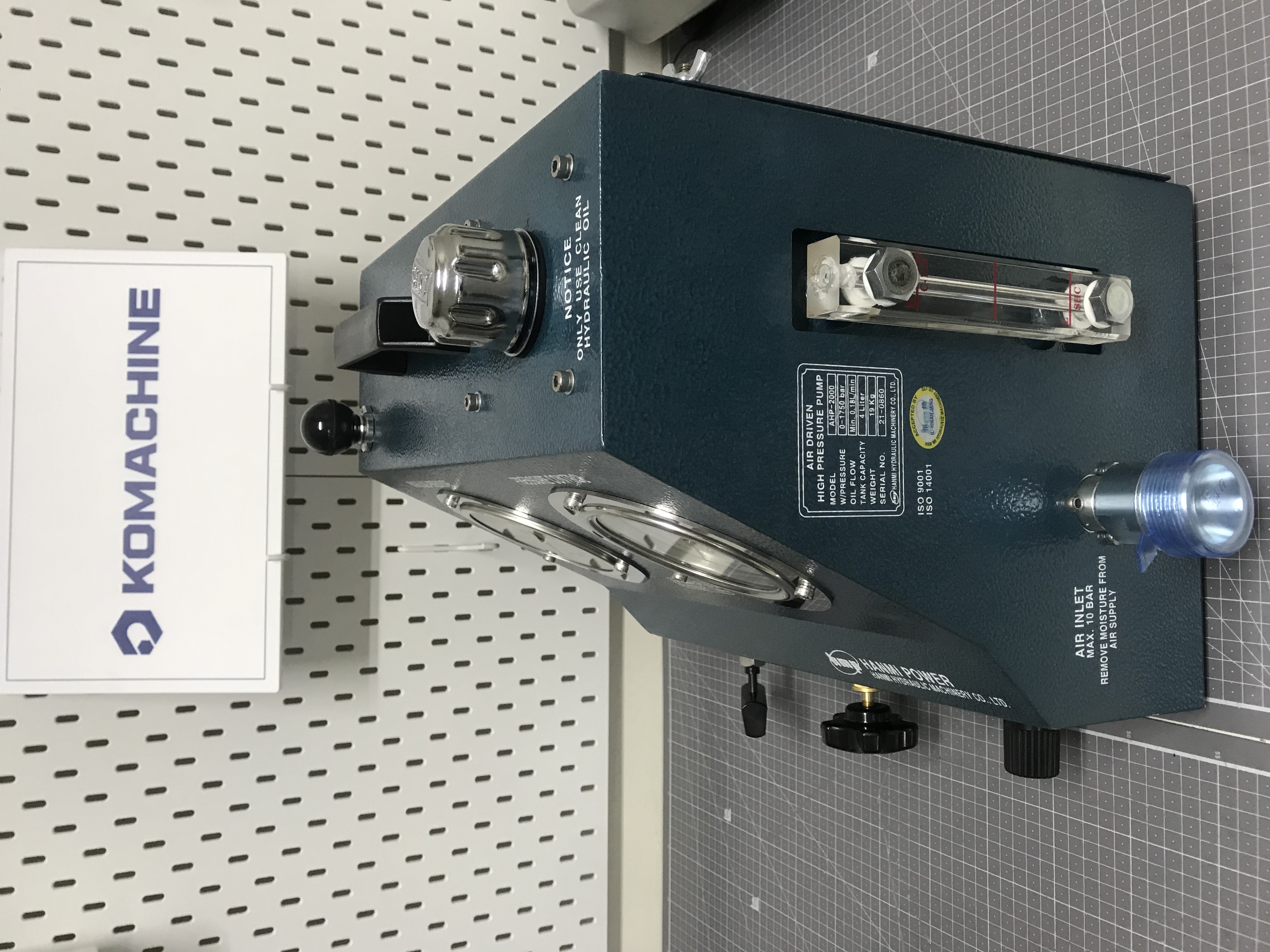 AHP-2000 / Air Driven High Pressure Pump / HANMI HYDRAULIC MACHINERY (HMP)