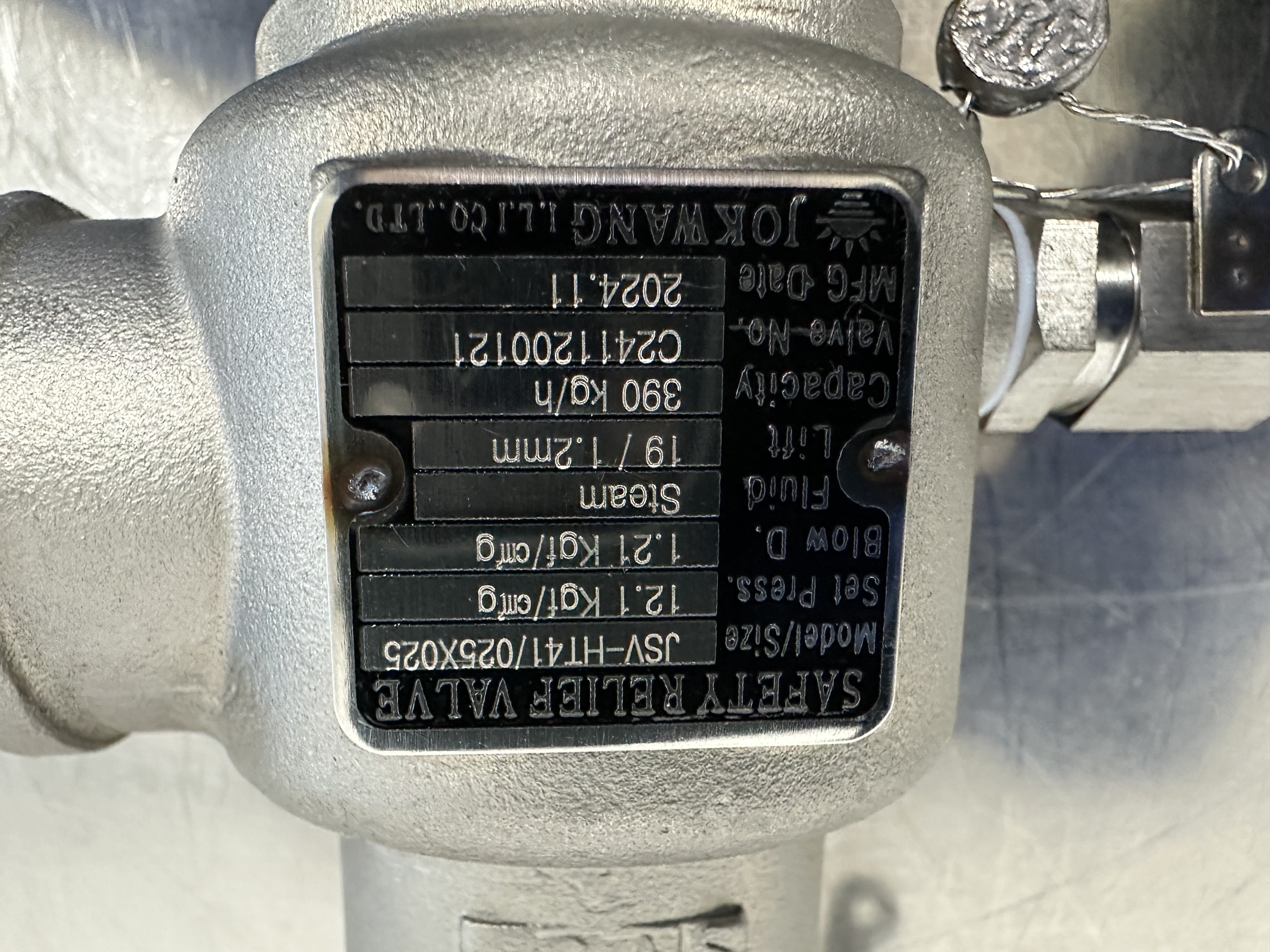 JSV-HT41 (25A x 25A) / Safety Valve / JOKWANG ILI