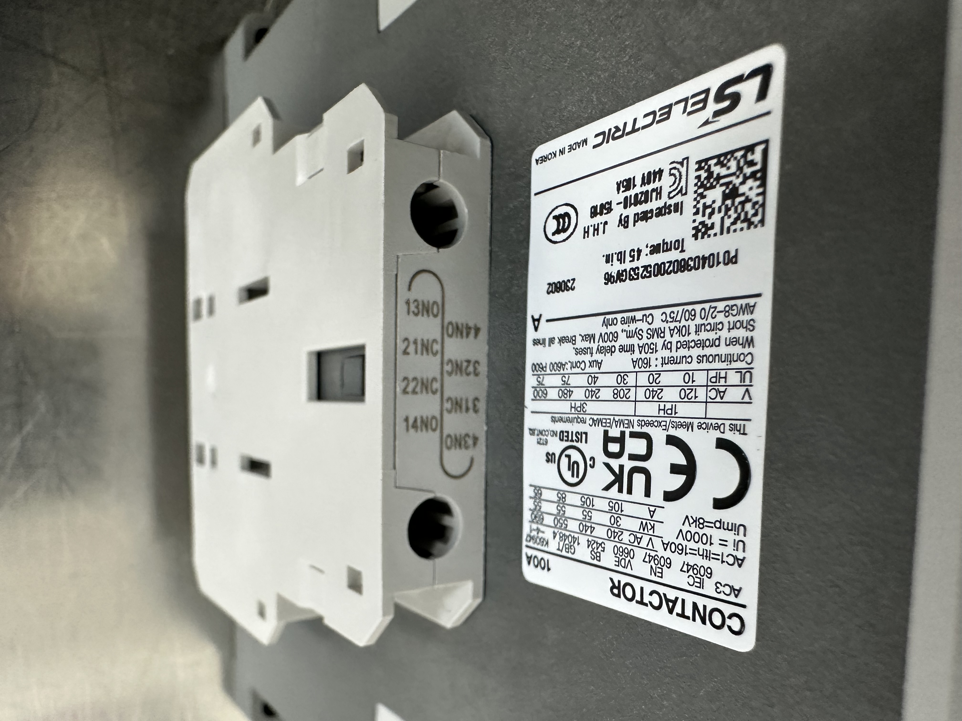 MC-100a AC440V 2a2b / Magnetic Contactor / LS ELECTRIC