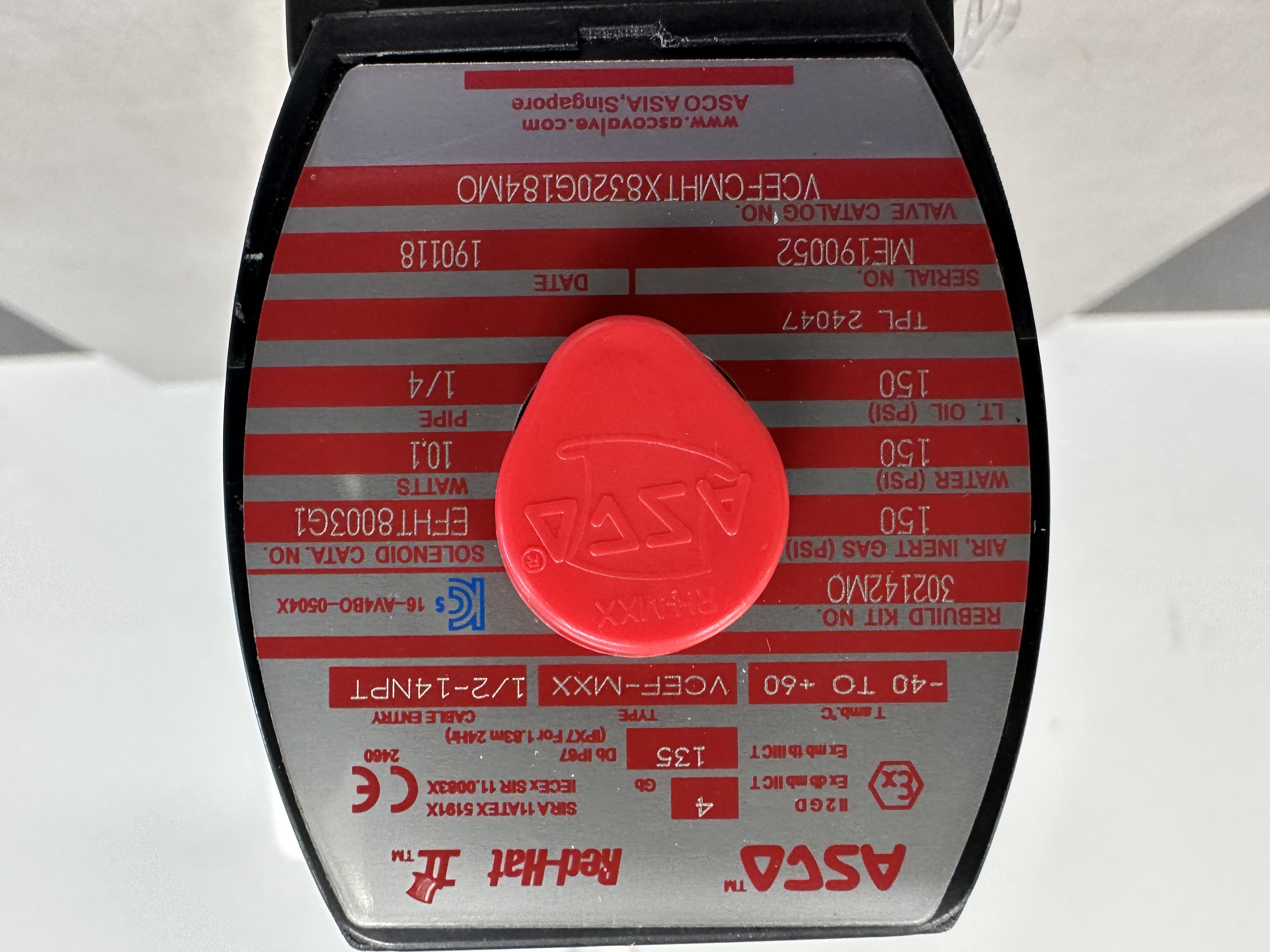 VCEFCMHTX8320G184MO / Solenoid Valve / ASCO