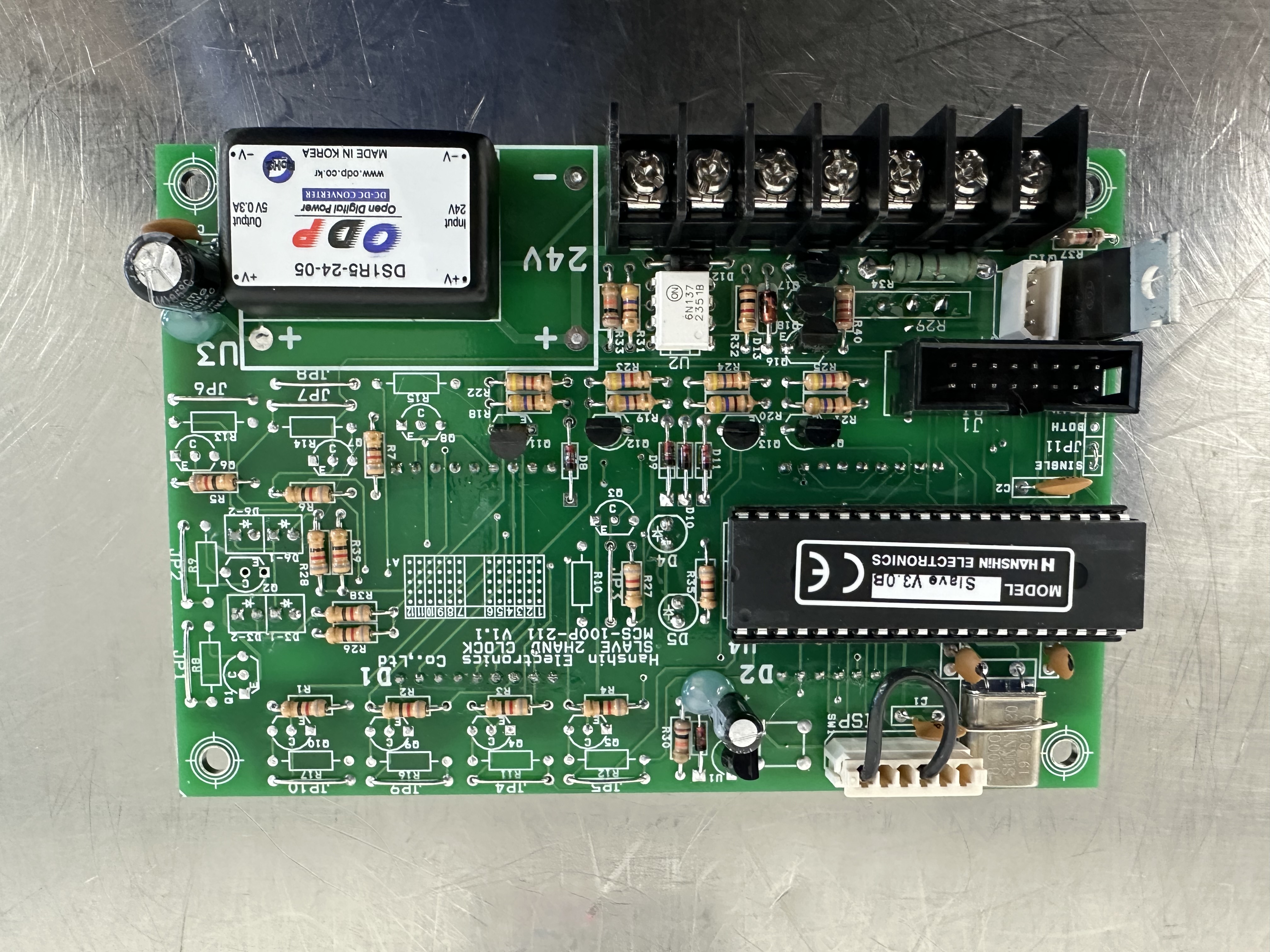 MCS-100P-211 / Digital 2Hand Slave Clock Main Board / HANSHIN ELECTRONICS