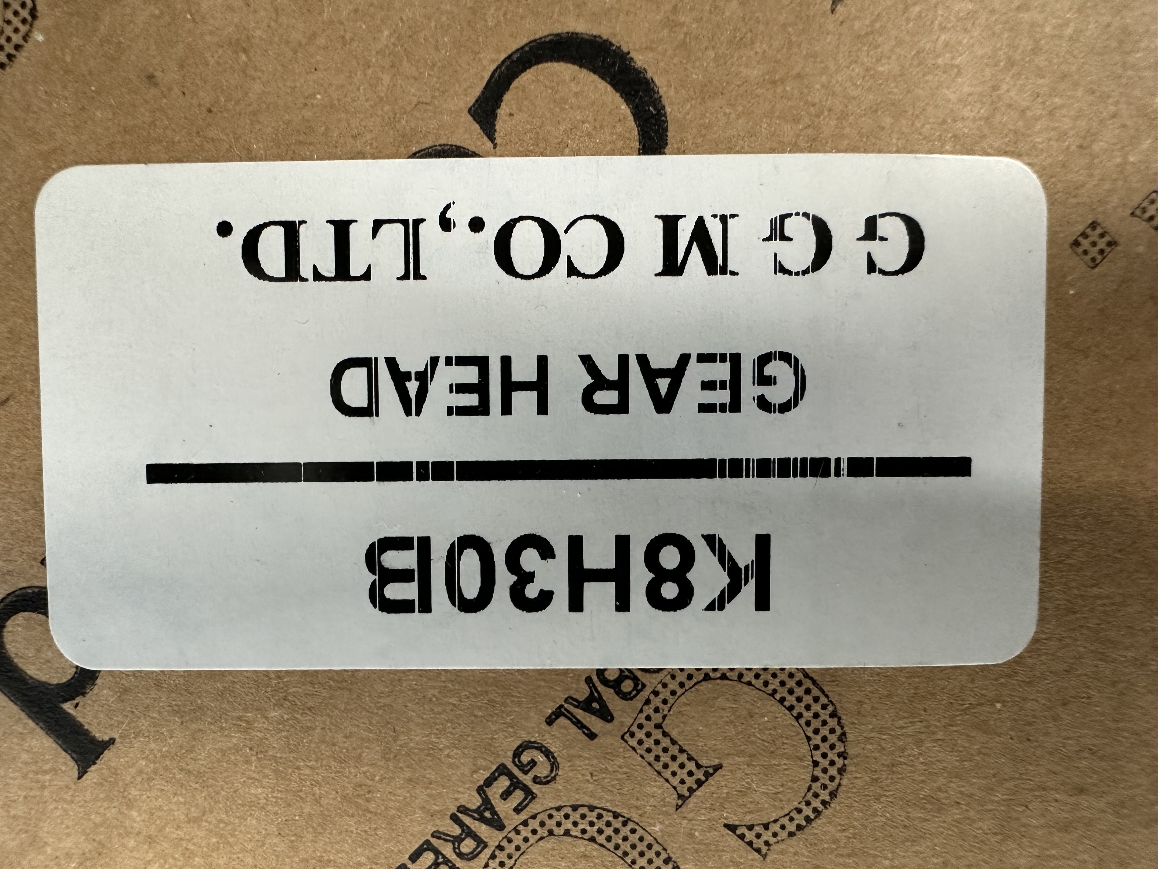 K8H30B / Gearhead / GGM