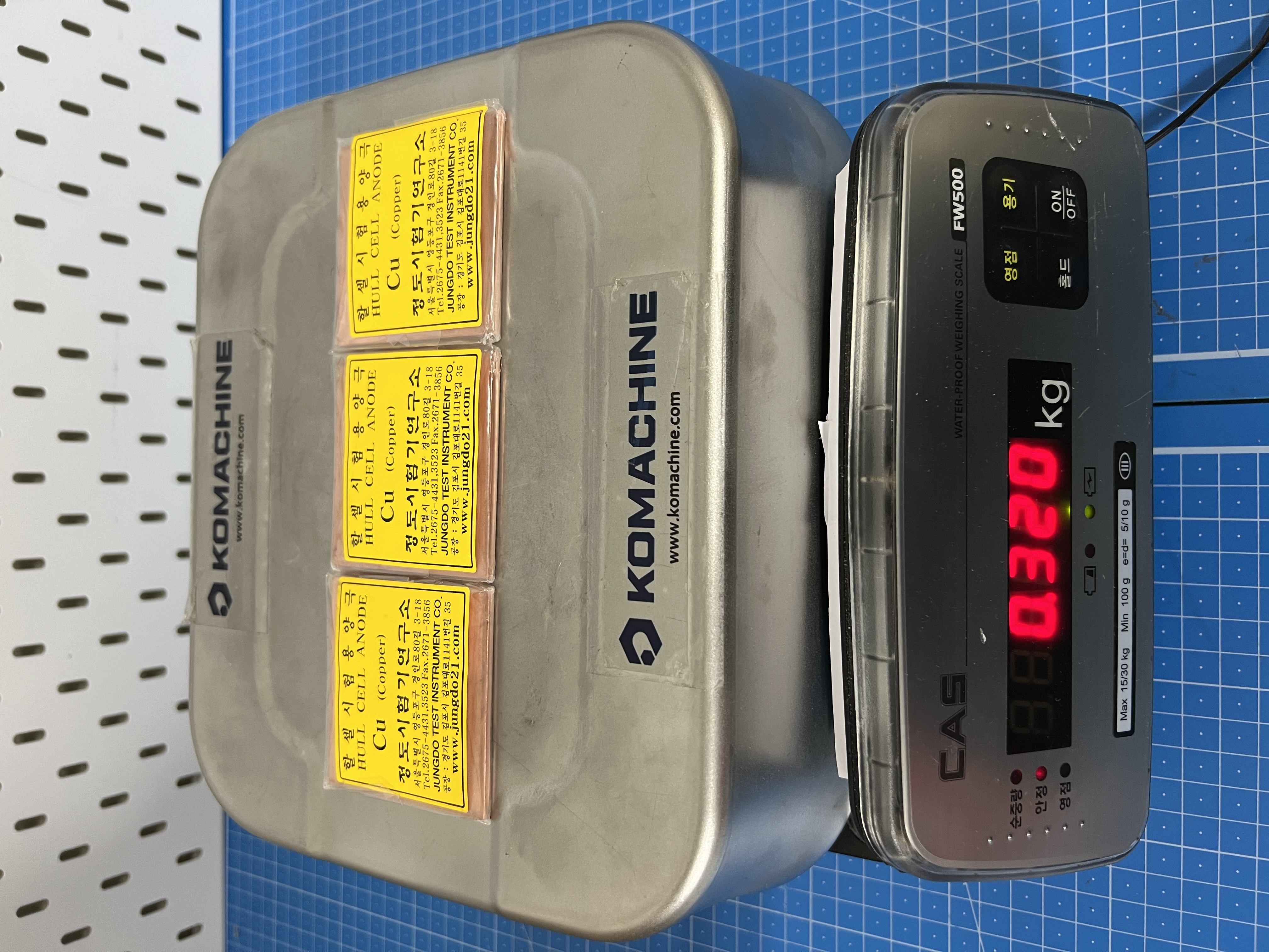 HULL CELL ANODE (CU) / Hull Cell Anode / JUNGDO TEST INSTRUMENTS LAB