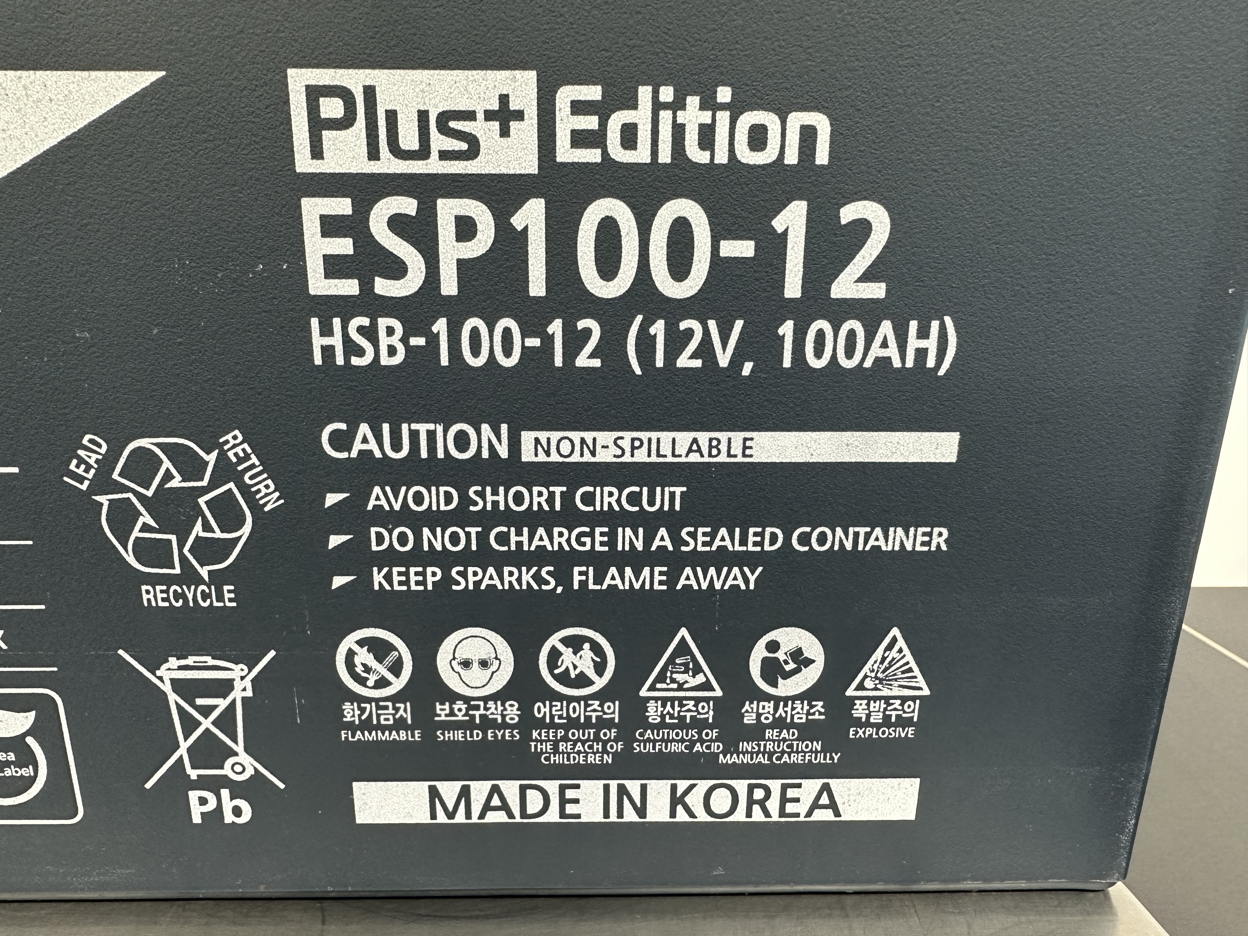 ESP100-12 / Electric Storage Battery / SEBANG GLOBAL BATTERY