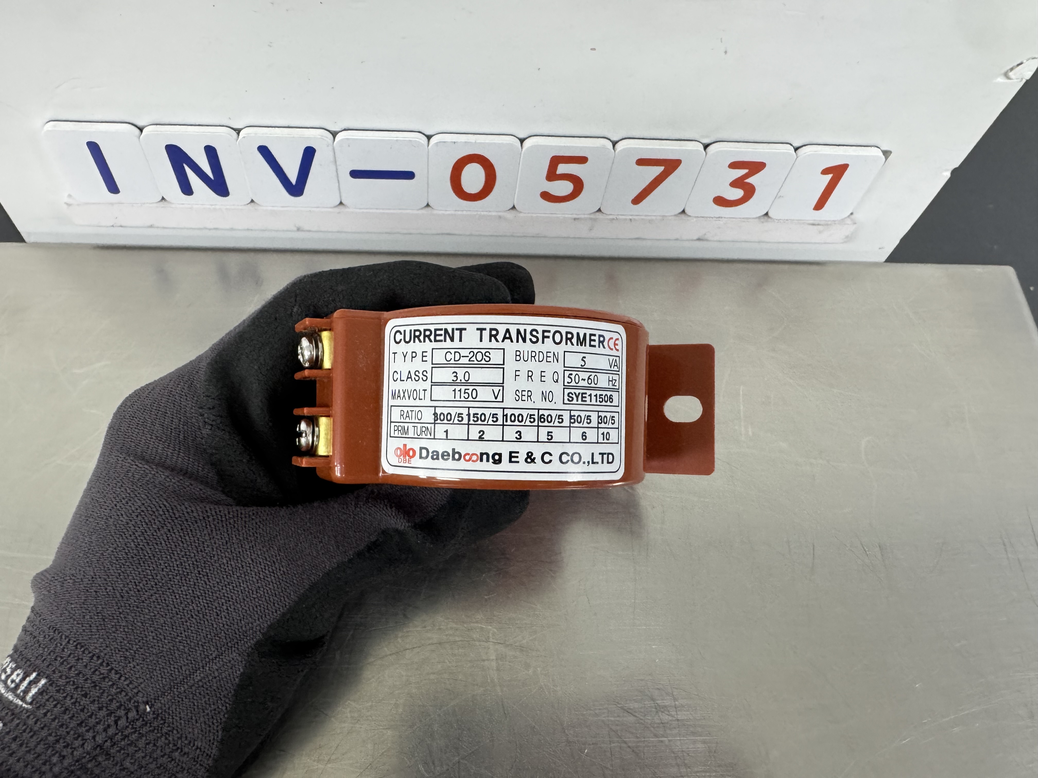 CD-20S 300/5A 5VA / Current Transformer / DAE-BOONG ELECTRIC