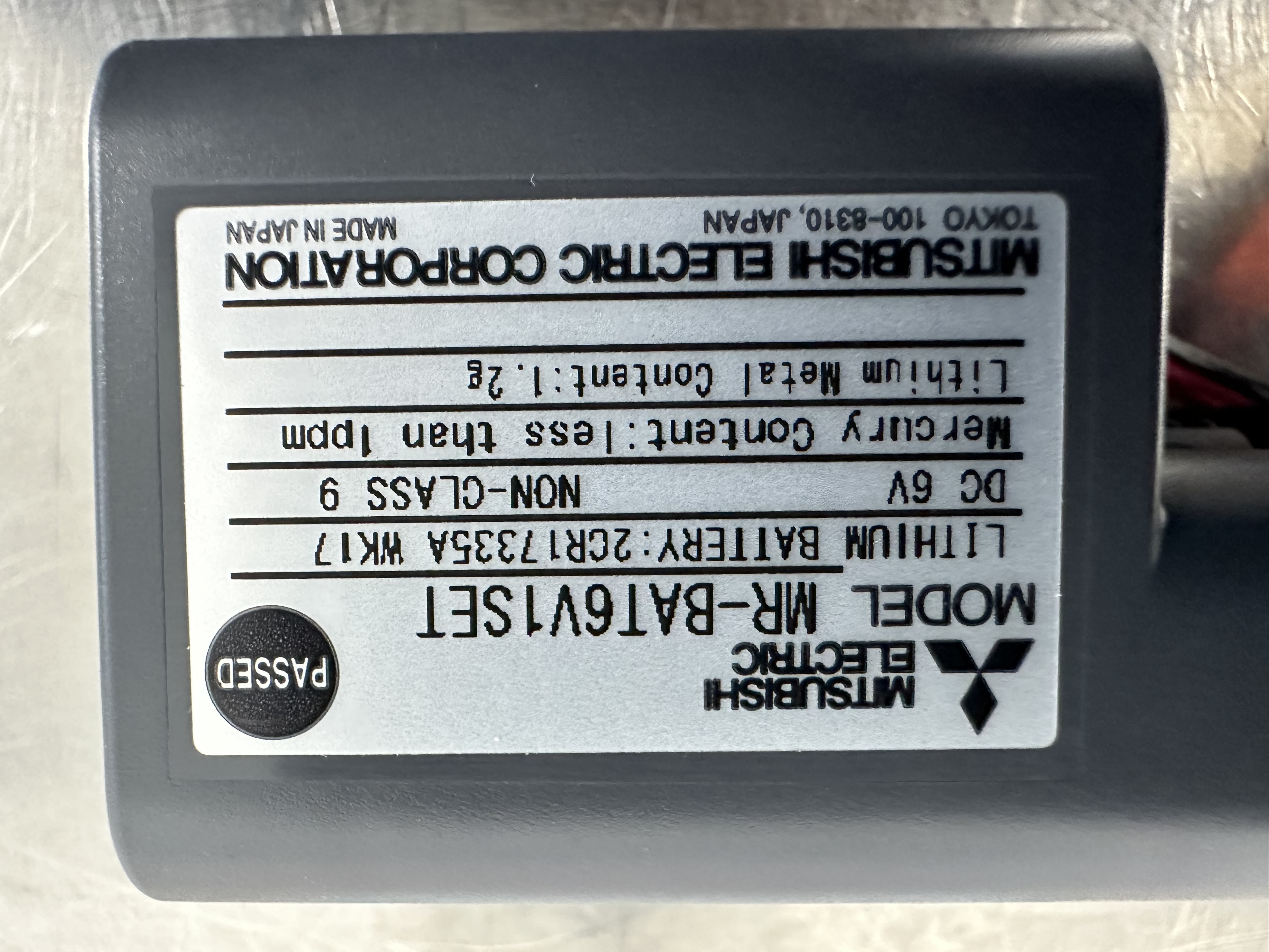 MR-BAT6V1SET / Servo Battery / MITSUBISHI ELECTRIC