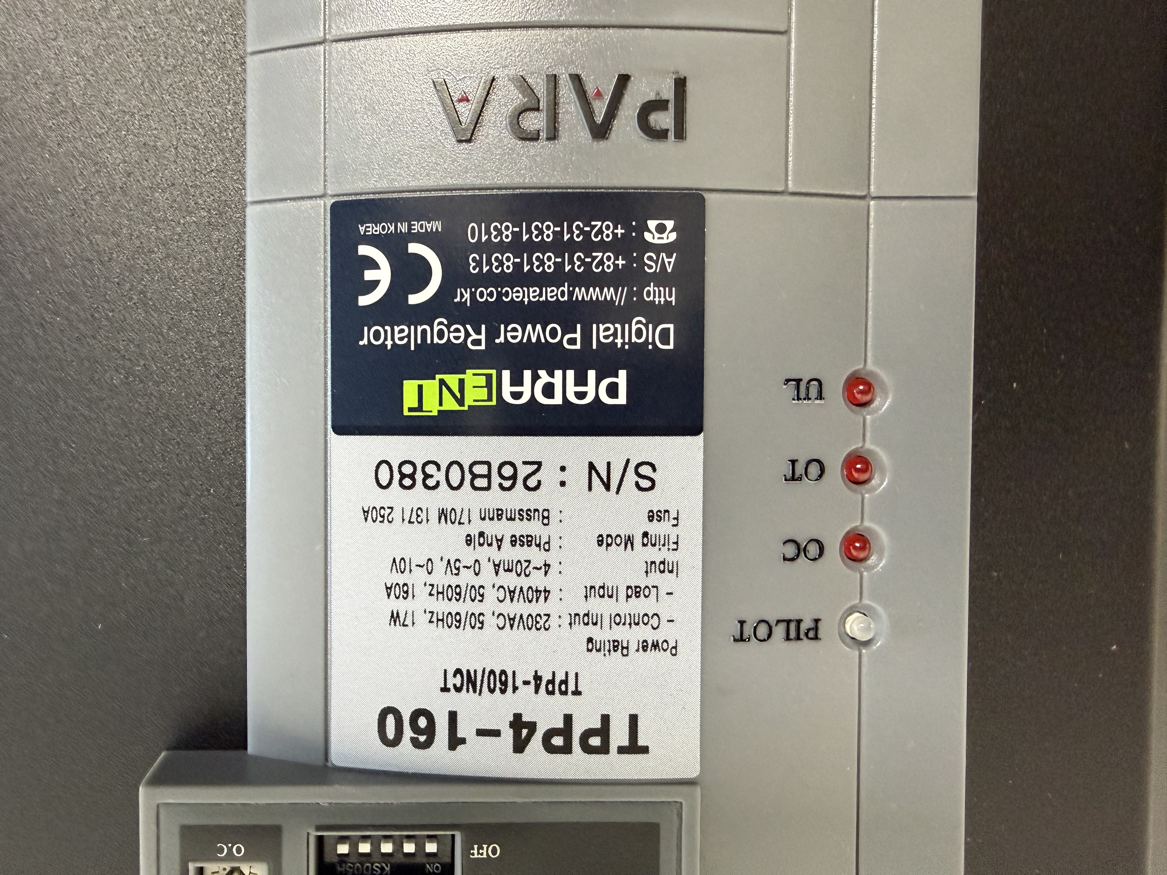 TPP4-160/NCT / Voltage Regulator / PARA ENT