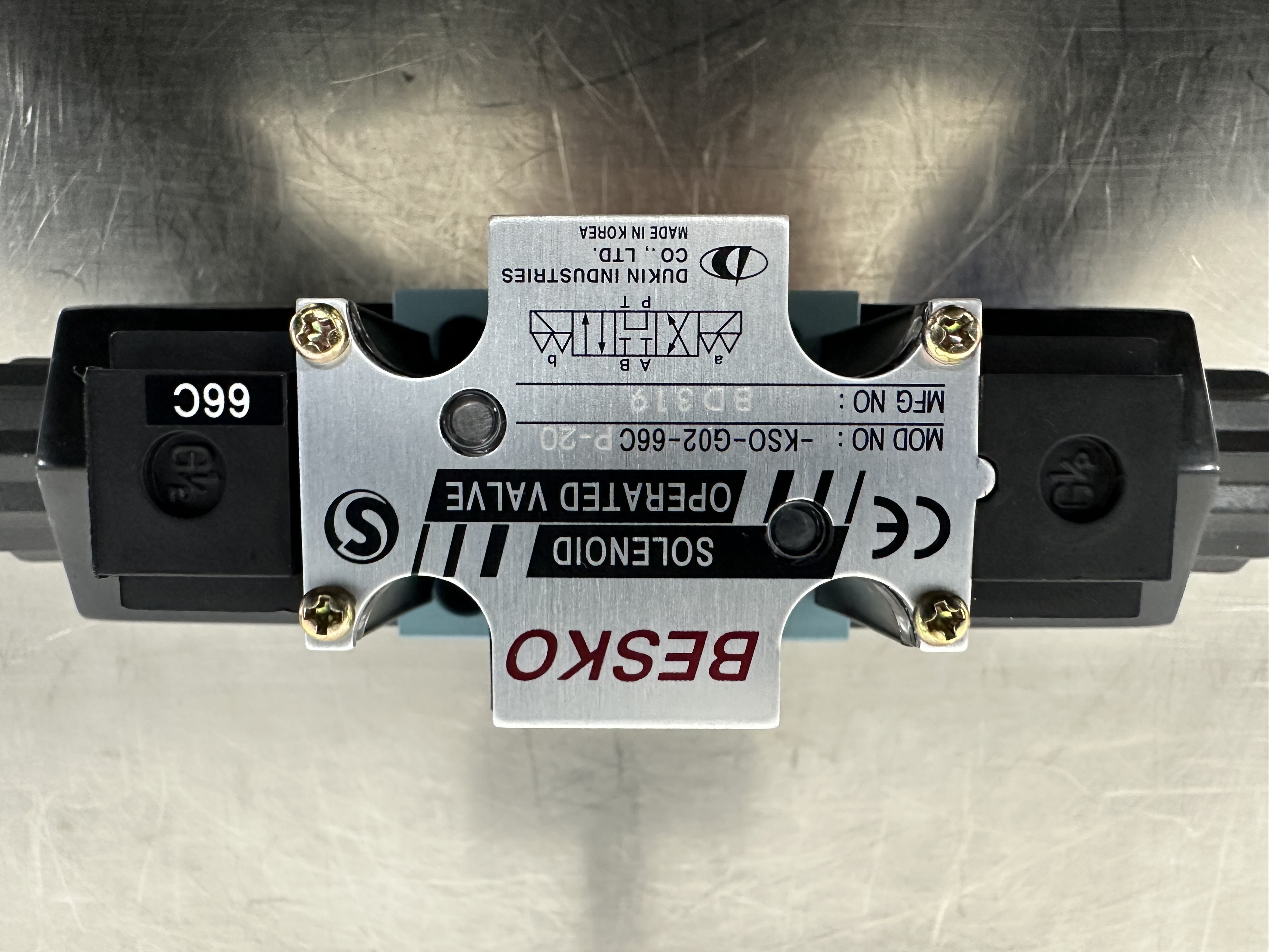 KSO-G02-66CP-20 / Solenoid Operated Valve / DUKIN INDUSTRIES (BESKO)
