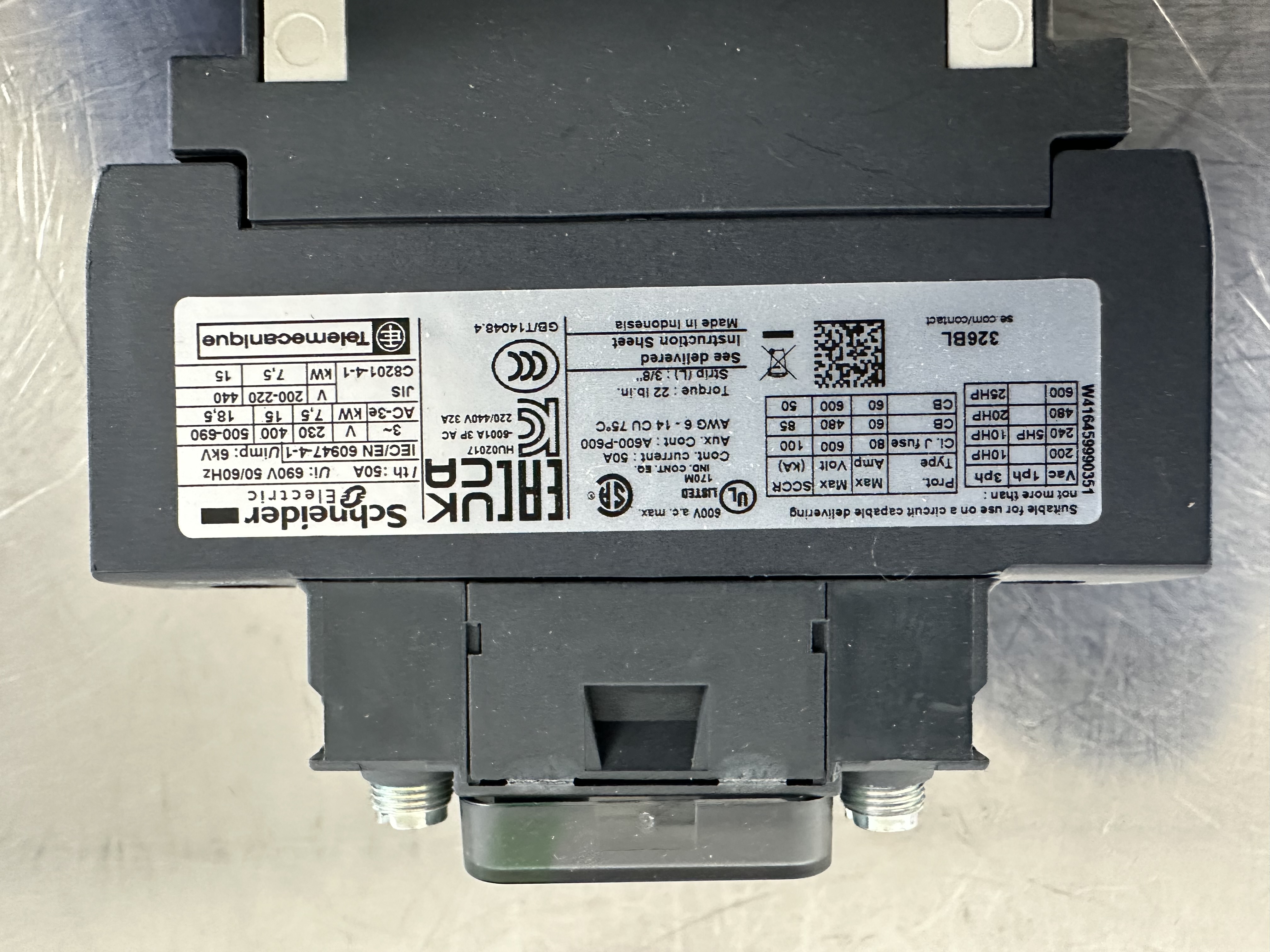LC1D326BL / Tesys Deca Contactors / SCHNEIDER ELECTRIC