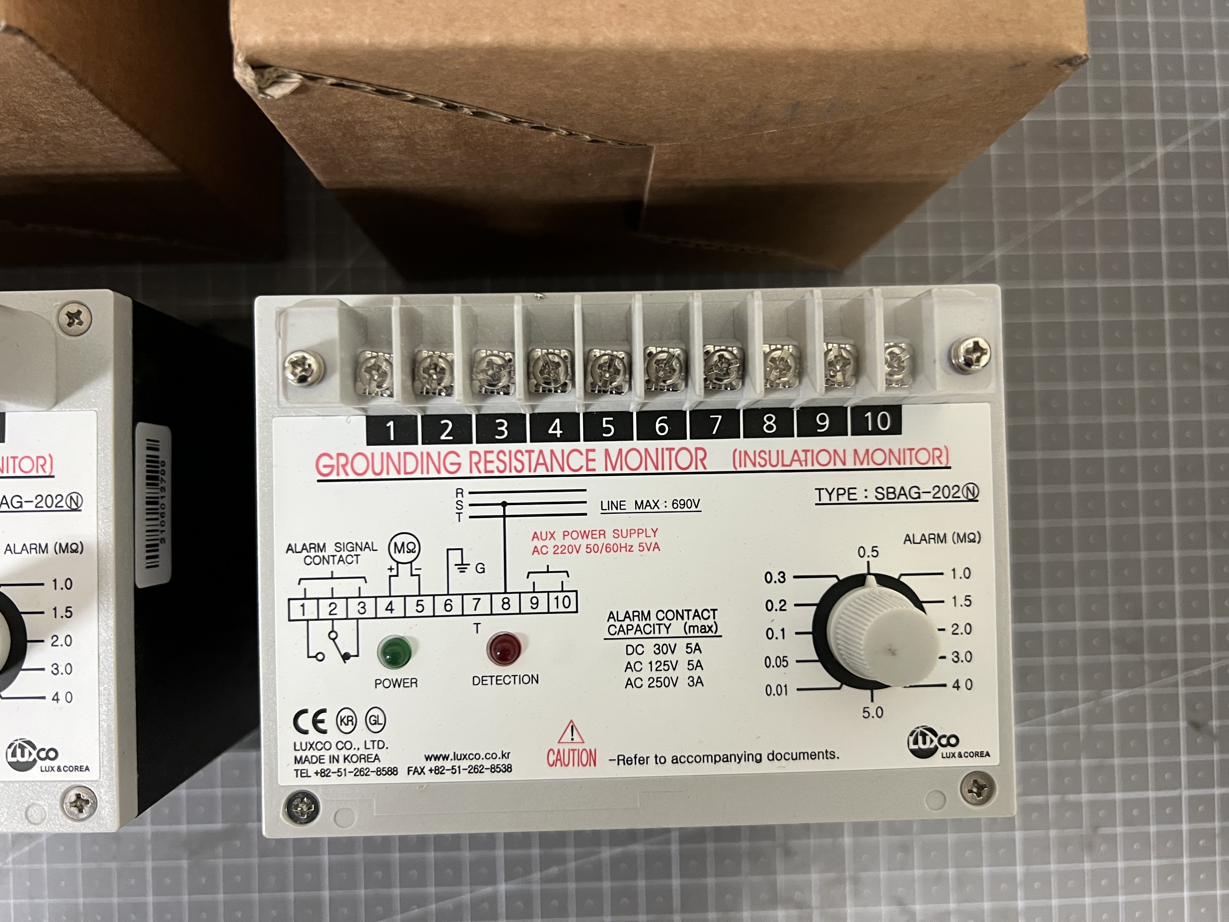 SBAG 202N / AC System-Ground Monitor / LUXCO
