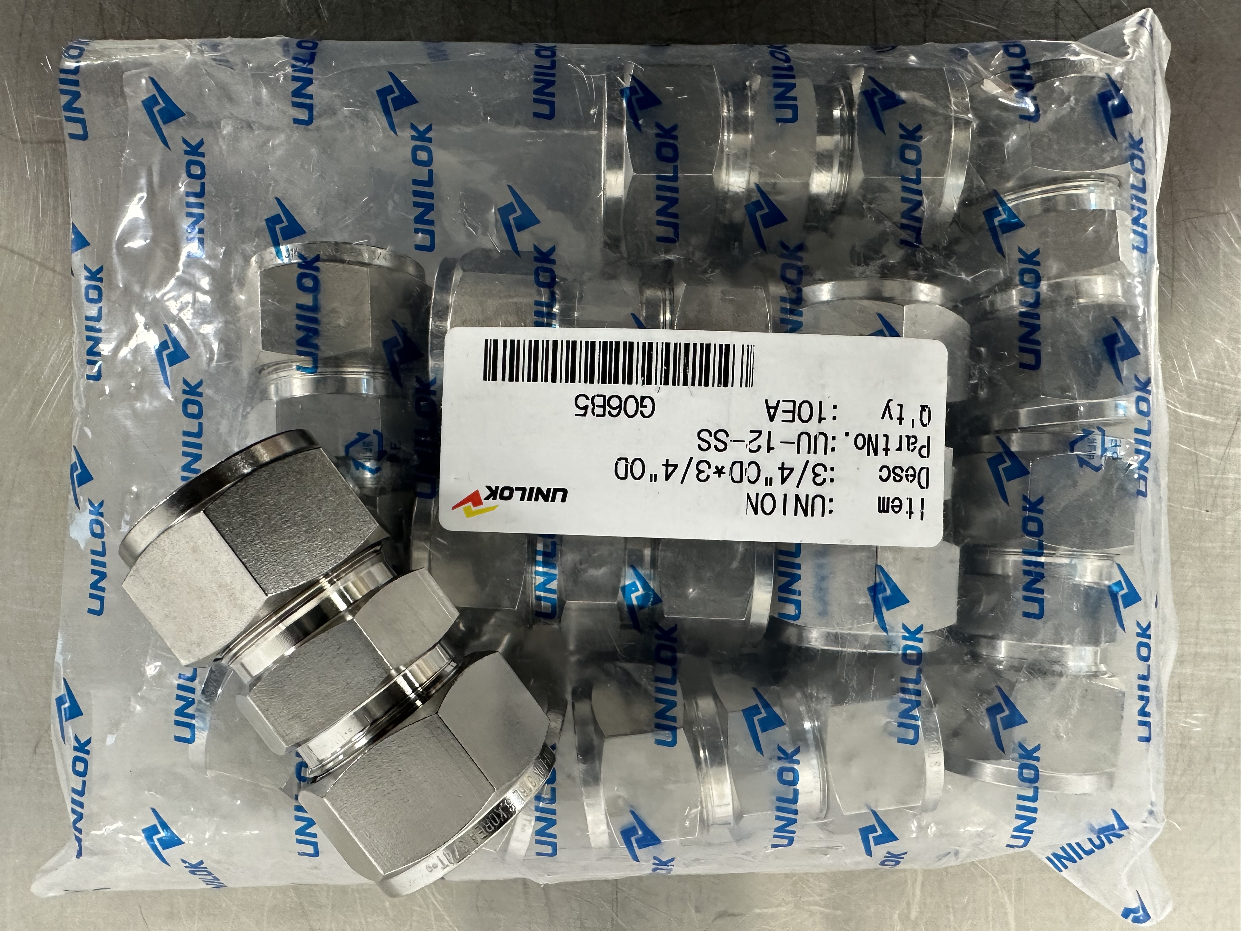 UU-12-SS / Tube Fitting / UNILOK