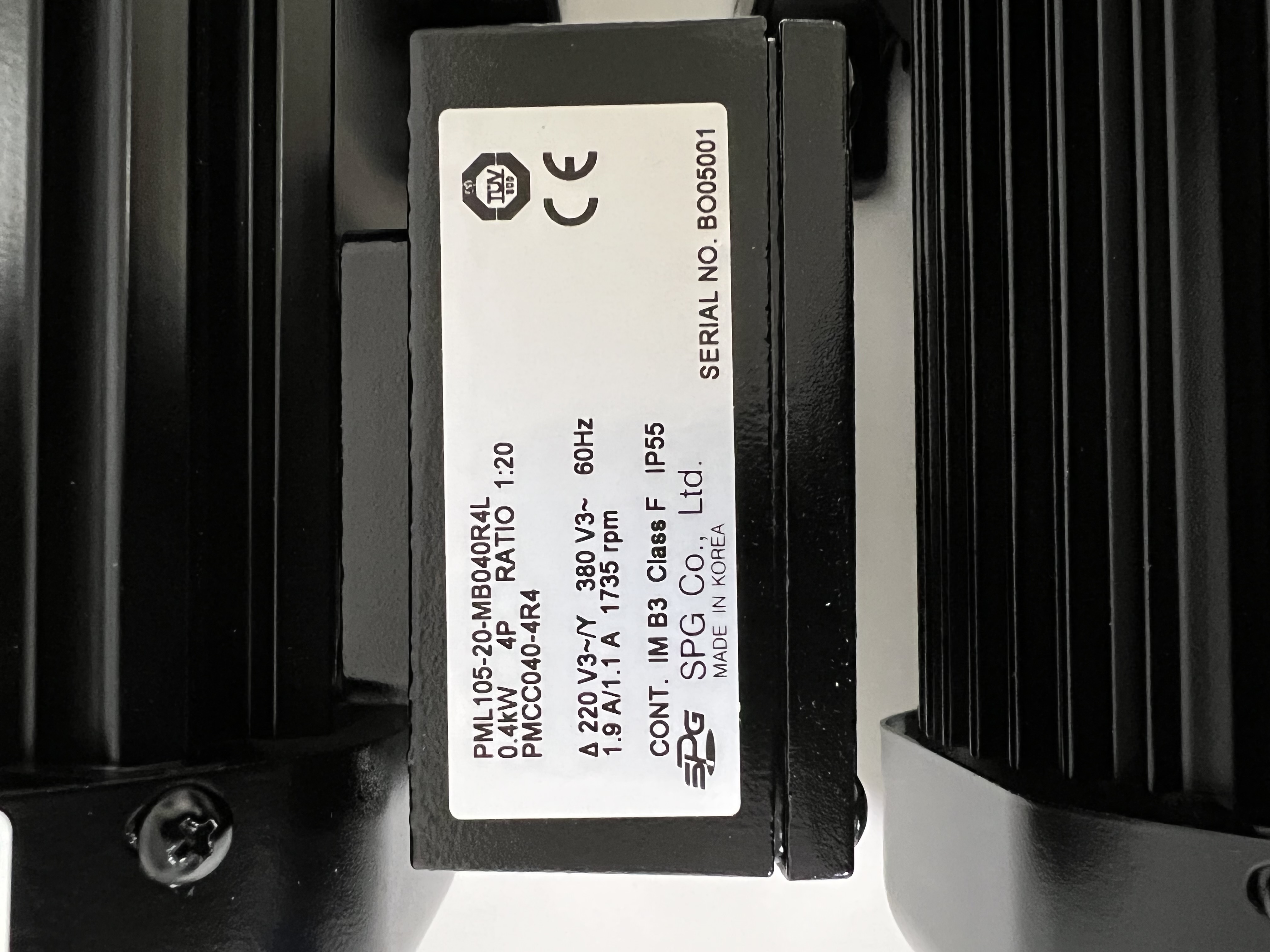 PML105-20-MB040R4L / Geard Motor / SPG