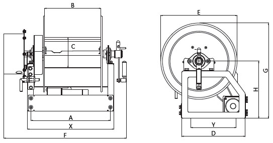 모터 자동 권취형 (CR2000-Series) CR2/63-9,CR2/63-19,CR2/63-29,CR2/64-9,CR2/64 ...