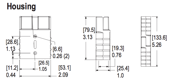 SB® 175 Multipole Power Connector (Up To 280 Amps) by ANDERSON POWER ...