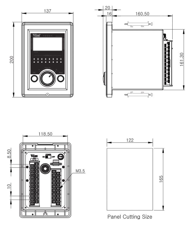누전경보기 (디지털형 8, 12, 16회로) WYED-D08NC,WYED-D12NC,WYED-D16NC,WYER-D08NC ...