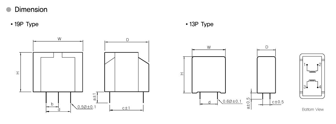 DC Drive용 펄스트랜스 WY-19PB,WY-19PBB,WY-19PAA,WY-13PB by (주)운영 - 코머신 판매자 소개 ...