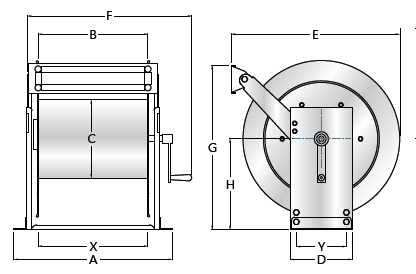 수동 권취형 (CH1-Series) CH10/23-3,CH10/23-5,CH10/23-7,CH10/23-9,CH10/23-15 ...