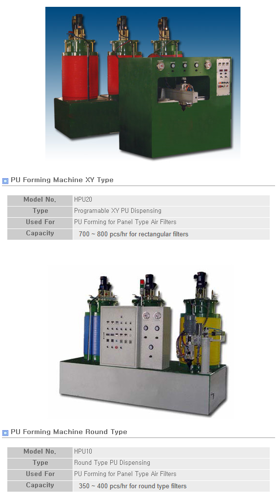 PU Forming Machine by 한국엔지니어링 - 코머신 판매자 소개 및 제품 소개