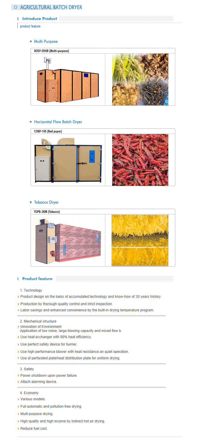 Agricultural Batch Dryer by SHINHEUNG - Komachine Supplier Profile and ...