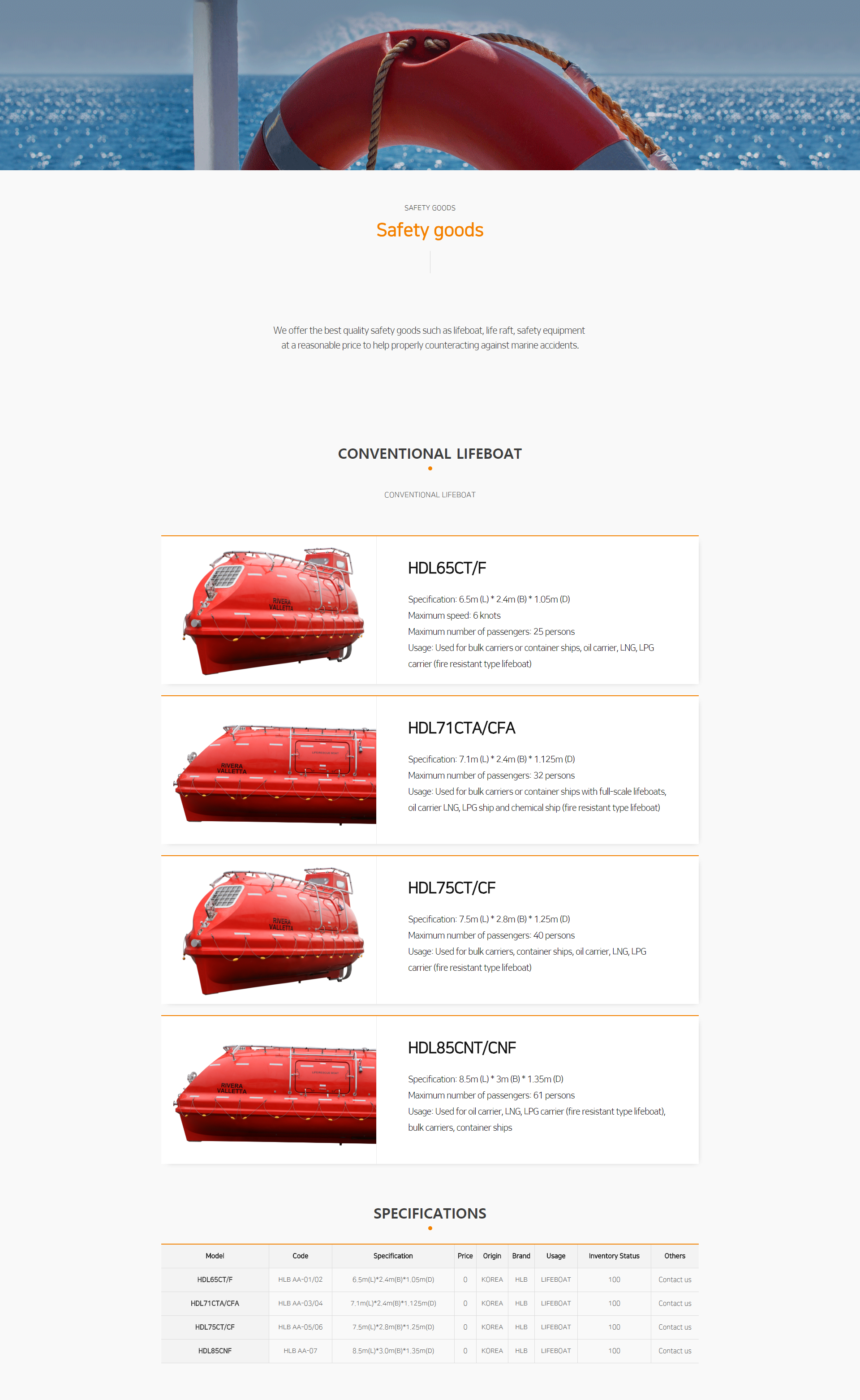 Conventional Lifeboat