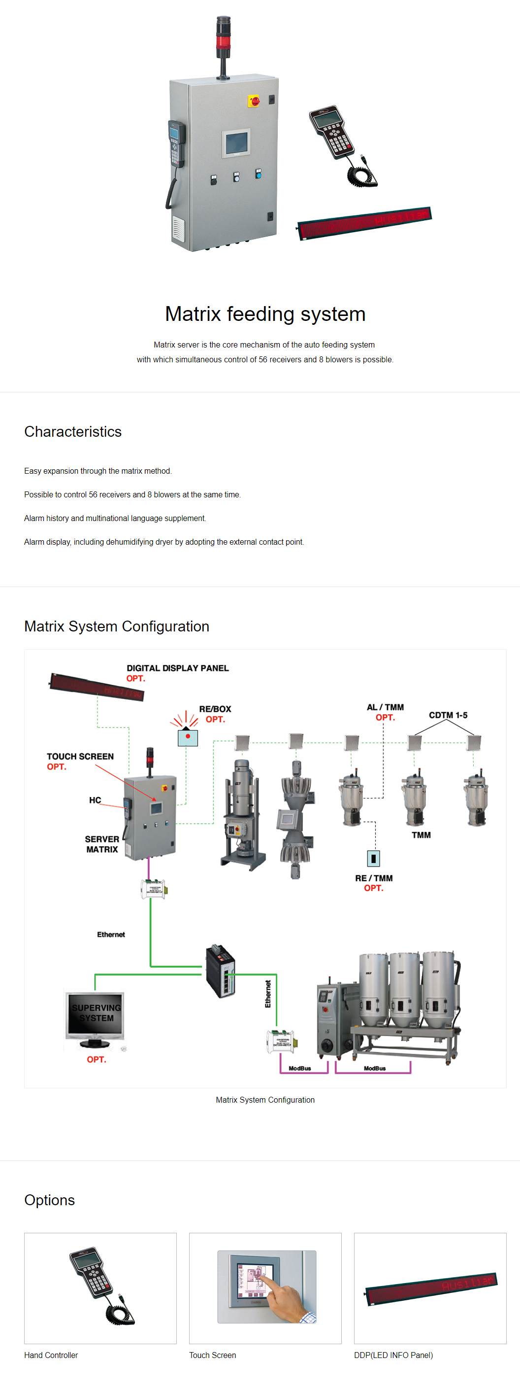 Matrix feeding system by YUDO - Komachine Supplier Profile and Product List