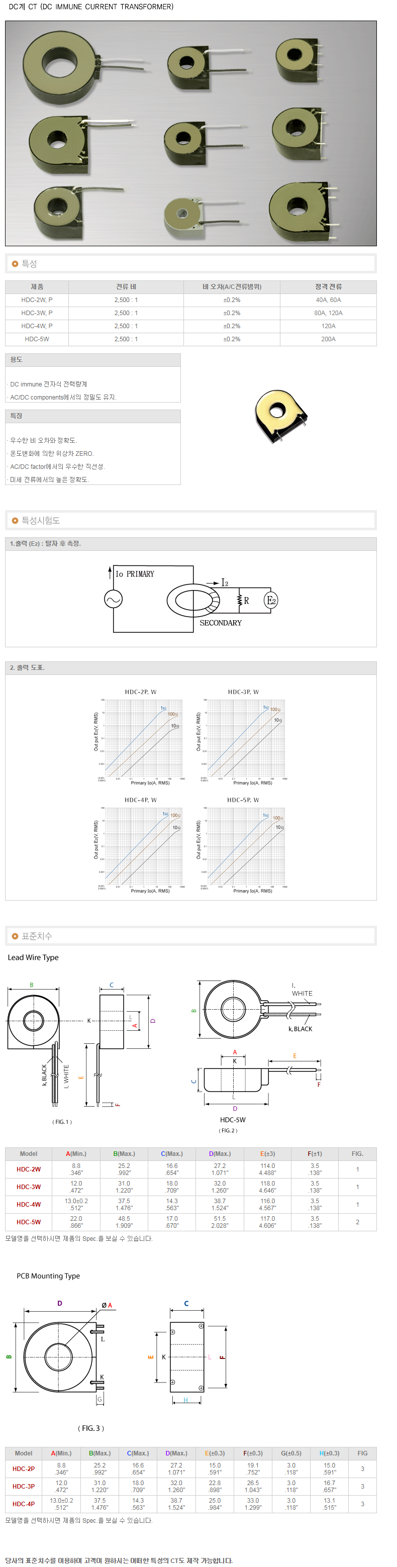 DC계 CT (Current Transformer) by (주)성한트랜스텍 - 코머신 판매자 소개 및 제품 소개