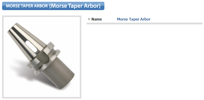 Morse Taper Arbor by SSK TOOL - Komachine Supplier Profile and Product List
