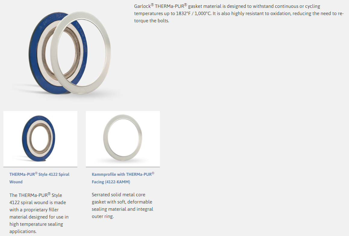Metallic Gaskets featuring THERMa-PUR® by Samsung Precision Engineering ...