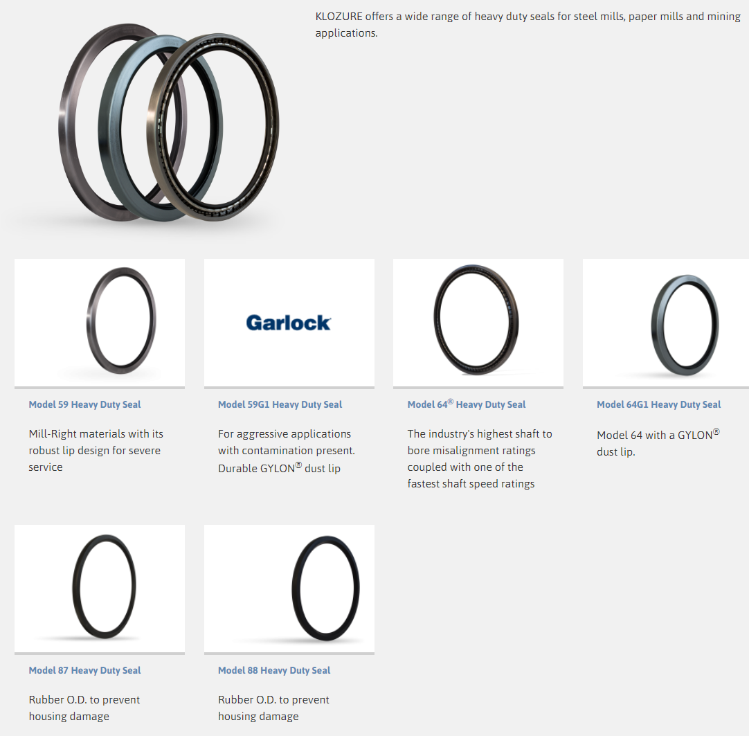 Heavy Duty Seals by (주)삼성정밀엔지니어링 - 코머신 판매자 소개 및 제품 소개