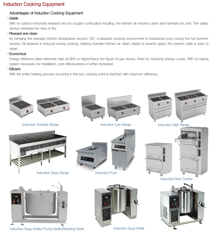 Induction Cooking Equipment