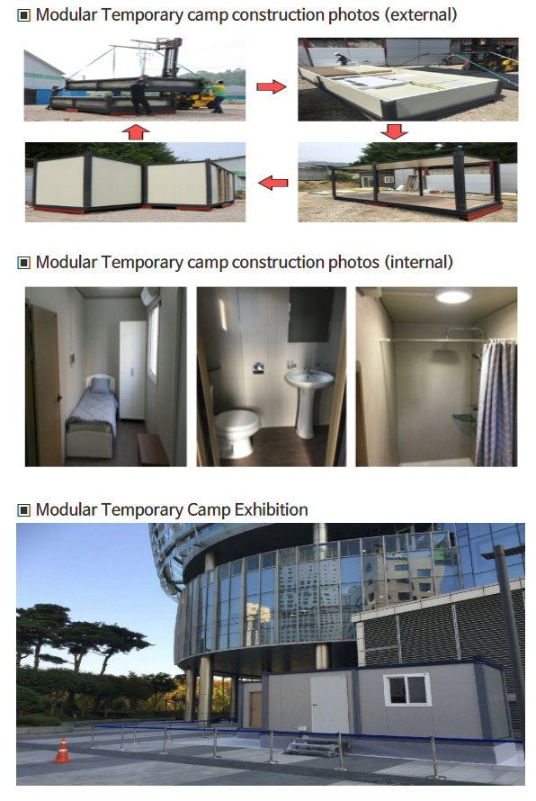 Modular Temporary camp