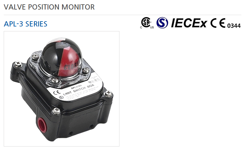 Valve Position Monitor APL-3 Series by (주)에이치케이씨 - 코머신 판매자 소개 및 제품 소개