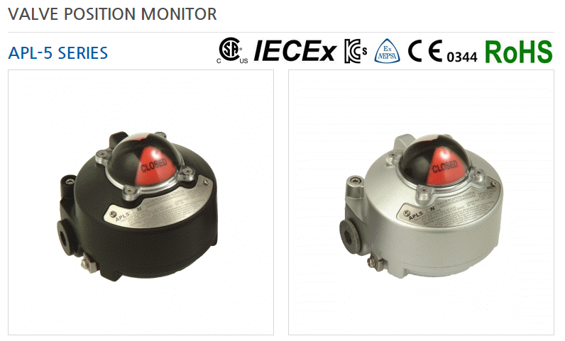 Valve Position Monitor APL-5 Series by (주)에이치케이씨 - 코머신 판매자 소개 및 제품 소개