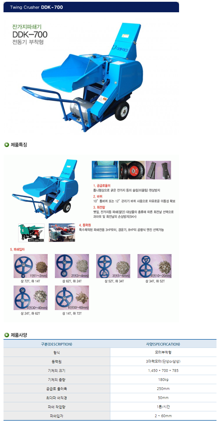 잔가지파쇄기 DDK-Series by DAEDONG TECH - Komachine Supplier Profile and ...