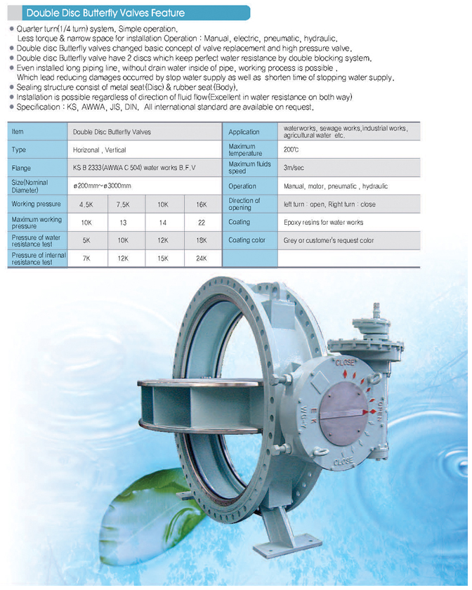 Double Disc Butterfly Valve