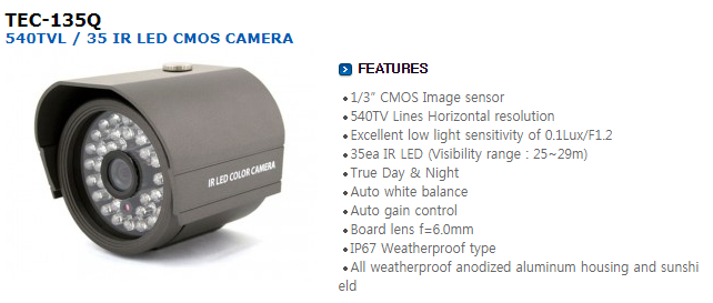 IR LED Camera by MC Electronics - Komachine Supplier Profile and ...