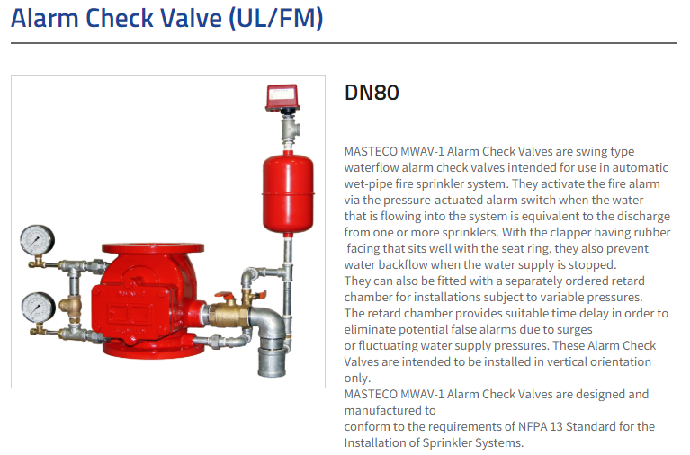 Alarm Check Valve (UL / FM)