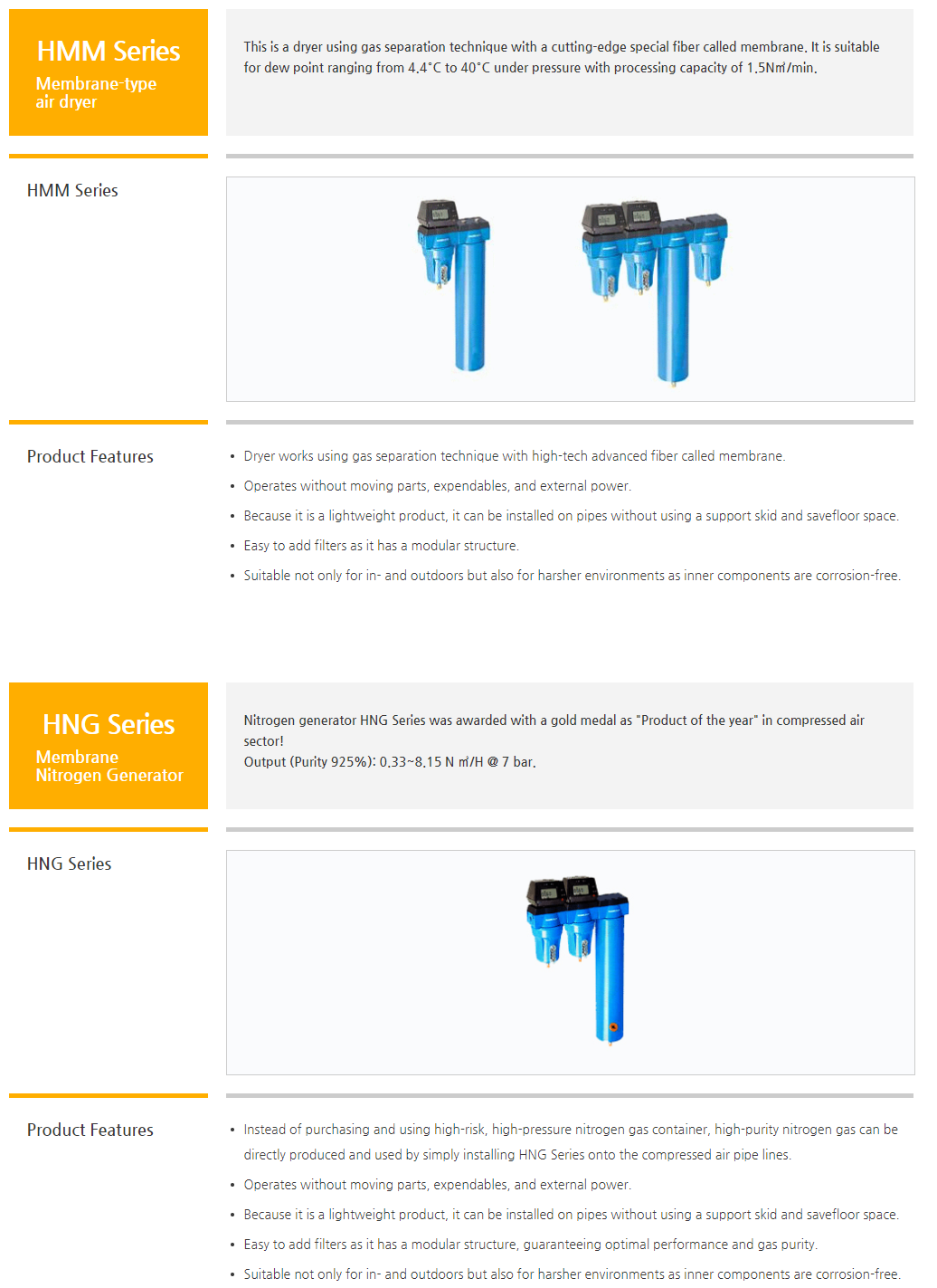 Membrane-type Dryer HMM Series by Seyang Corporation - Komachine ...
