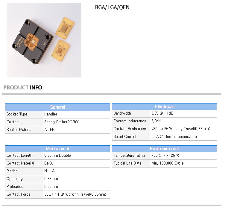 BGA / LGA / QFN by MCS - Komachine Supplier Profile and Product List