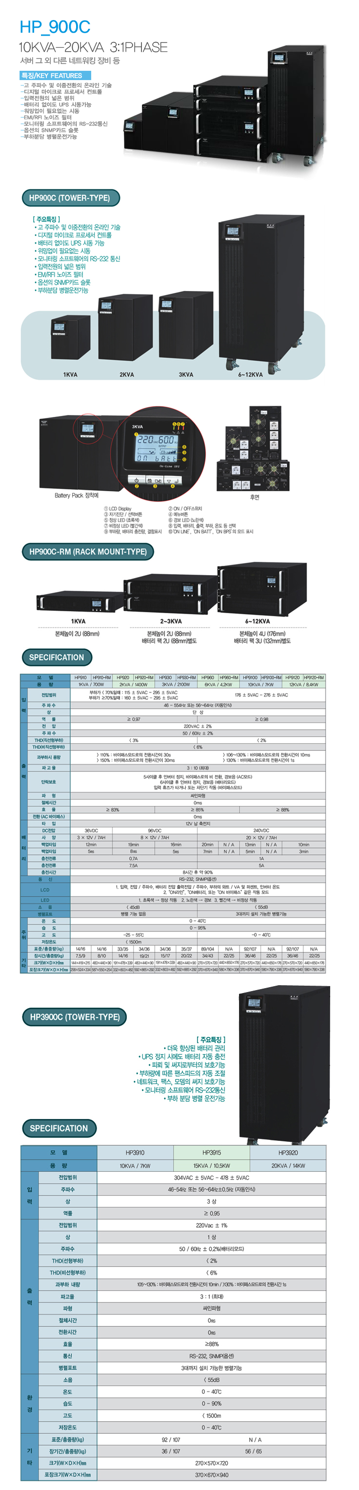무정전 전원장치 HP900 Series by 삼풍파워(주) - 코머신 판매자 소개 및 제품 소개